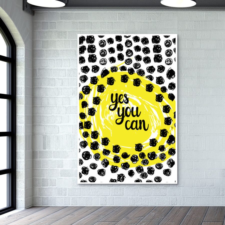 YES YOU CAN! Wall Art| Buy High-Quality Posters and Framed Posters ...