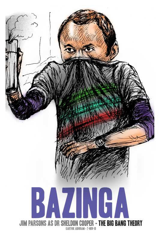 Sheldon Bazinga Poster