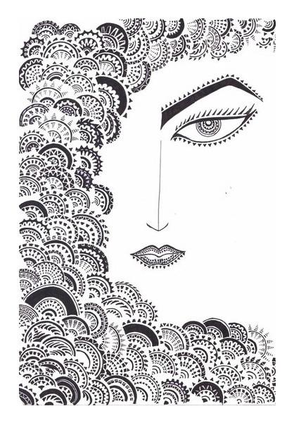 Doodle Black And White Geometrics Wall Art PosterGully Specials