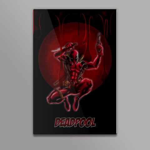 Deadpool Moon Artwork| Buy High-Quality Posters and Framed Posters ...