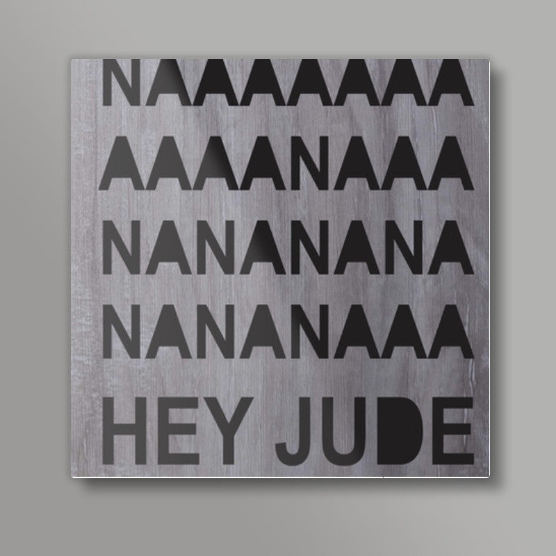 Beatles: Hey jude poster #rocklegends Square Art Prints| Buy High ...