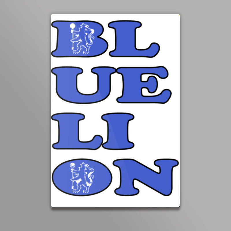 Chelsea : Blue Lion Wall Art| Buy High-Quality Posters and Framed ...