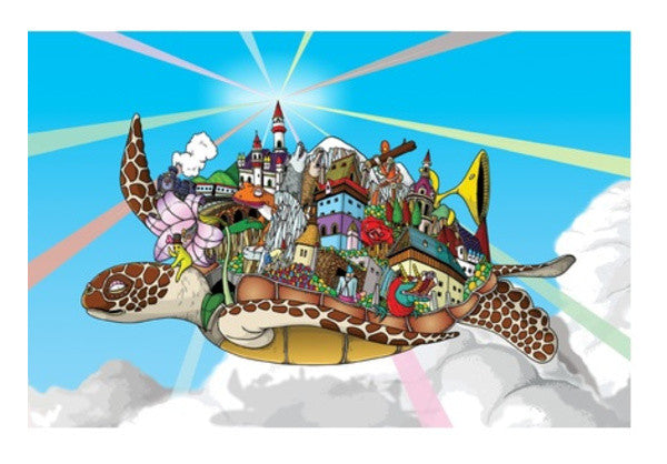 Flying turtle Wall Art – PosterGully