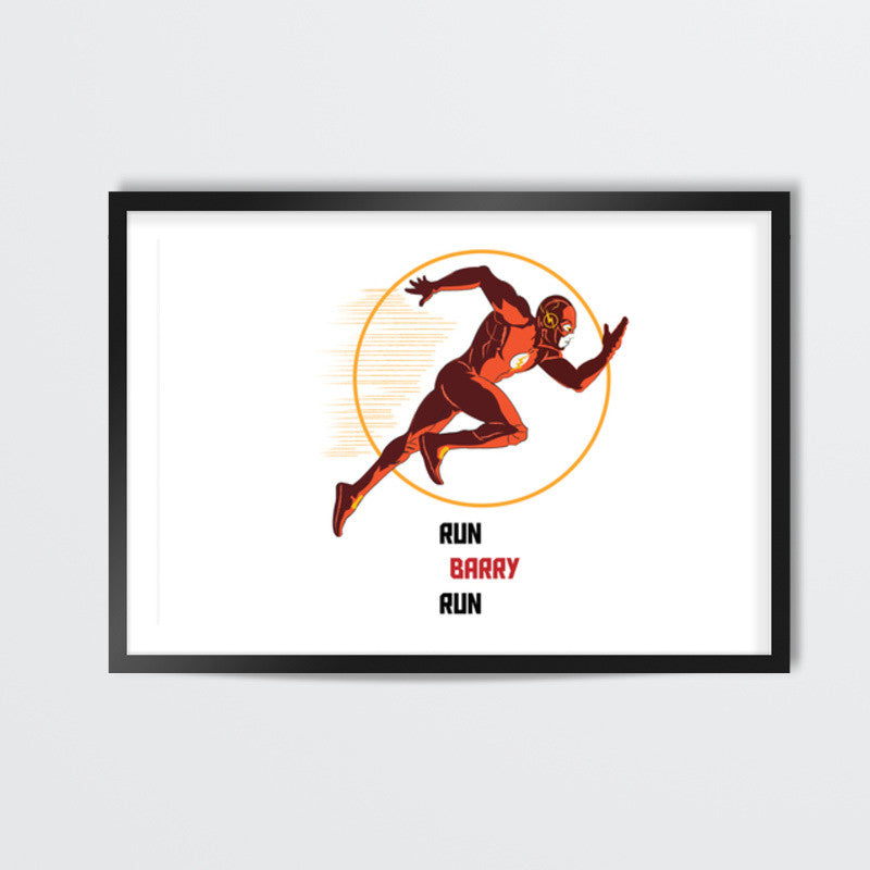 RUN BARRY RUN, THE FLASH, HARRISON WELLS QUOTES, DC COMICS WALL ART ...