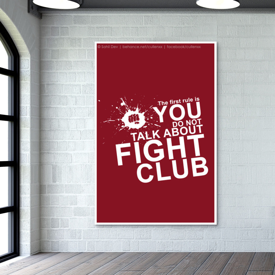 Fight Club Wall Art| Buy High-Quality Posters and Framed Posters Online ...