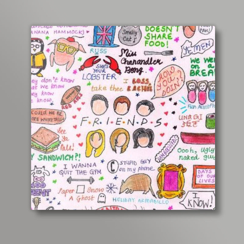 FRIENDS Doodle| Buy High-Quality Posters and Framed Posters Online ...