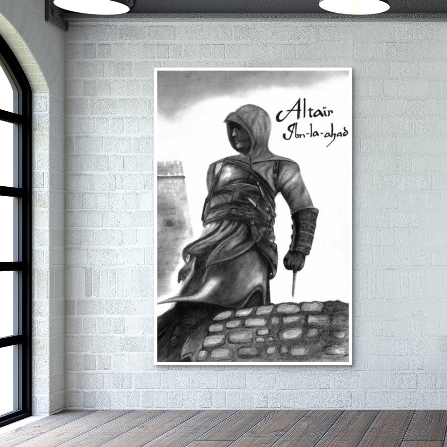 Assassins Creed Altair Sketch Wall Art| Buy High-Quality Posters and ...