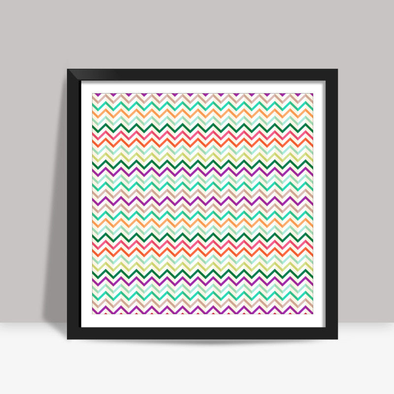 Zig Zag Square Art Prints| Buy High-Quality Posters and Framed Posters ...