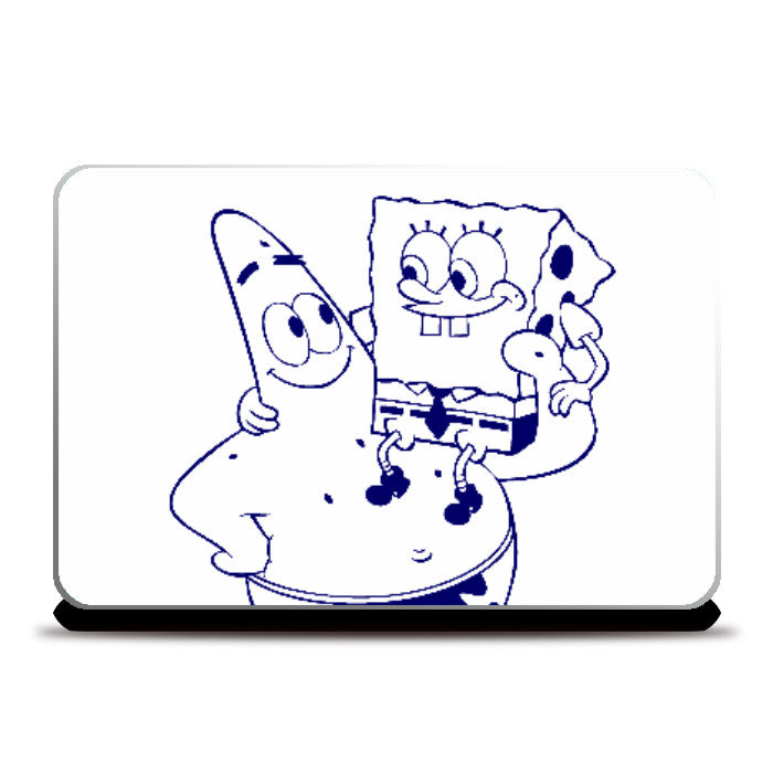 Spongebob & Patrick Laptop Skin| Buy High-Quality Posters and Framed ...