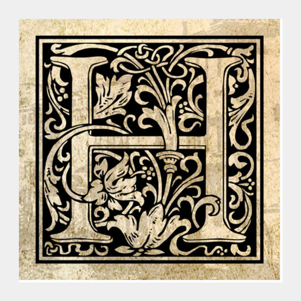Ornate H Square Art Prints – PosterGully