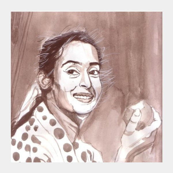 Nutan was a wonderful actress Square Art Prints – PosterGully