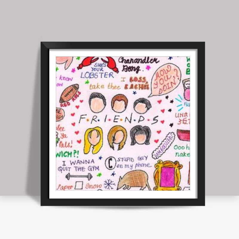 FRIENDS Doodle| Buy High-Quality Posters and Framed Posters Online ...