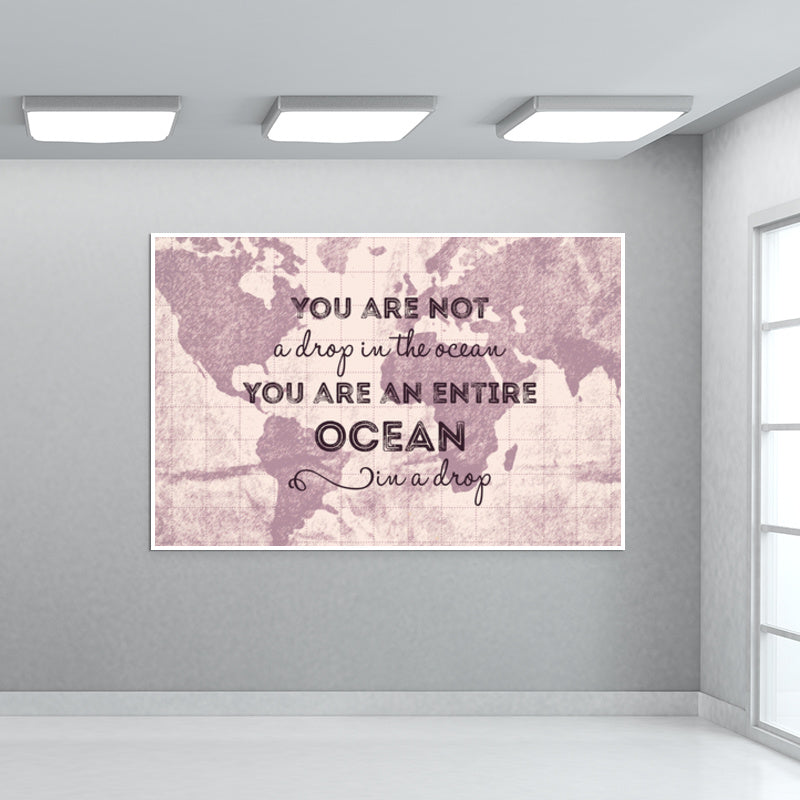 Motivational Quote World Map Giant Poster – PosterGully