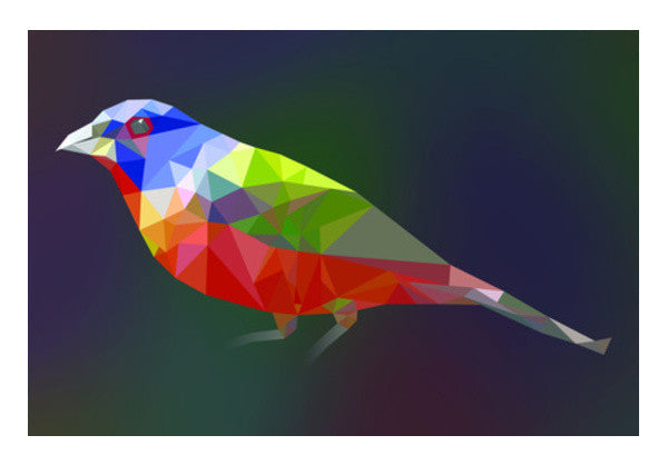 Low poly bird Wall Art| Buy High-Quality Posters and Framed Posters ...