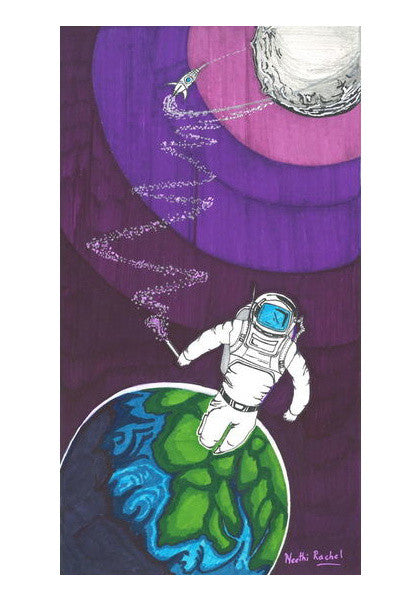 Spaceman Wall Art| Buy High-Quality Posters and Framed Posters Online ...