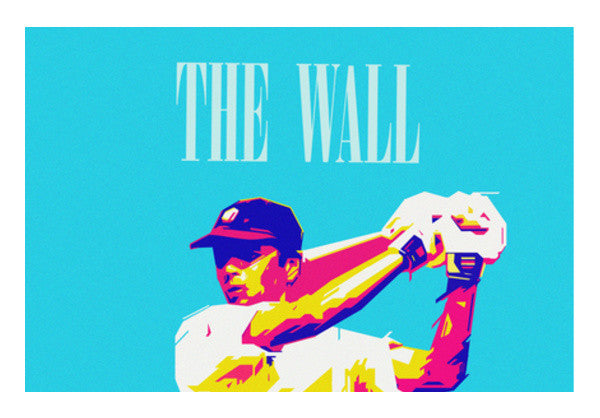 THE WALL DRAWID CRICKET INDIA WORLD CUP Wall Art – PosterGully