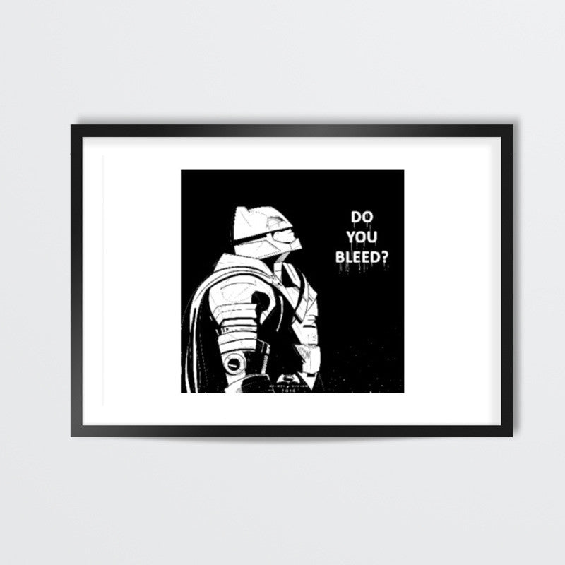Batman - Do You Bleed? Black and White| Buy High-Quality Posters and ...
