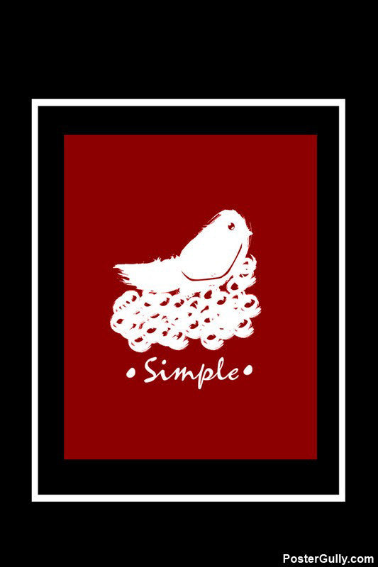 Simple Red Artwork PosterGully Specials