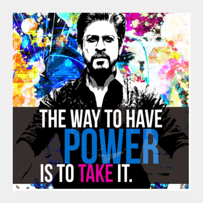 Shah Rukh Khan in Raees Square Art Prints| Buy High-Quality Posters and ...