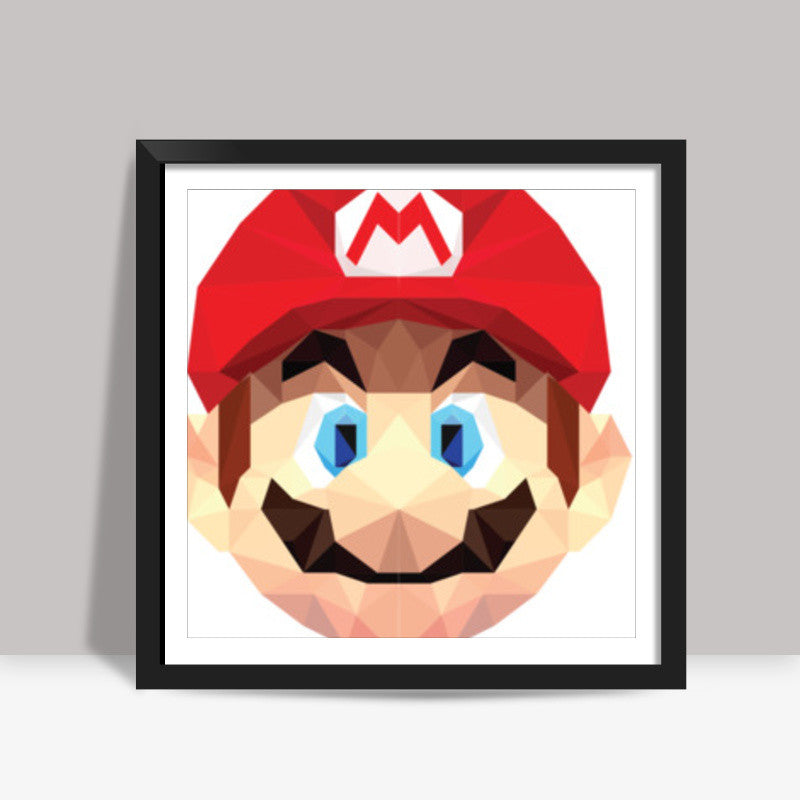 Mario Low Poly Square Art Prints| Buy High-Quality Posters and Framed ...