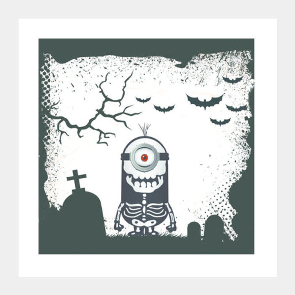 Halloween Minion Square Art Prints – PosterGully