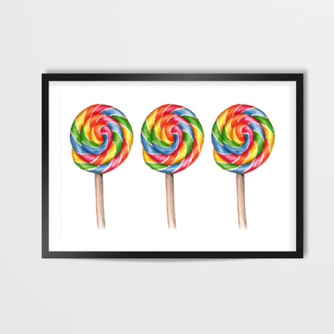 Lollipop Wall Art| Buy High-Quality Posters and Framed Posters Online ...