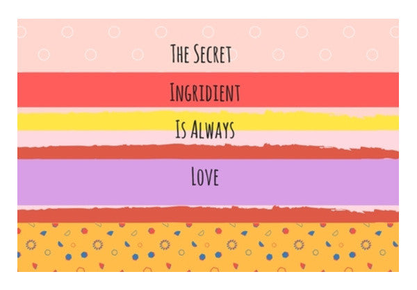 The secret Ingredient Wall Art – PosterGully