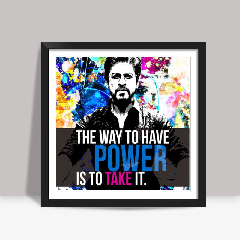 Shah Rukh Khan in Raees Square Art Prints| Buy High-Quality Posters and ...