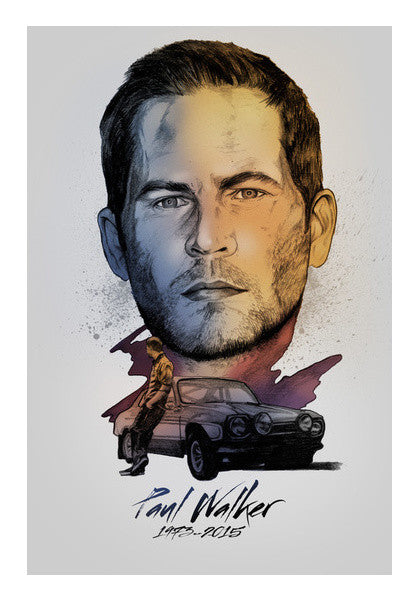 Paul Walker Tribute Wall Art| Buy High-Quality Posters and Framed ...