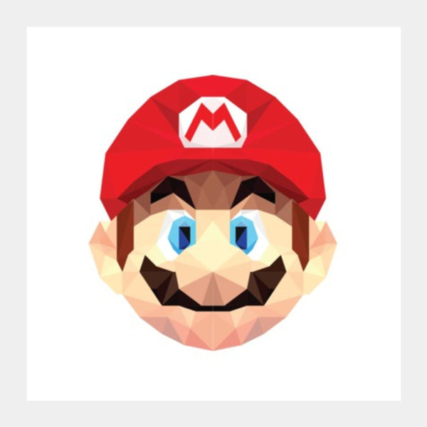 Mario Low Poly Square Art Prints – PosterGully