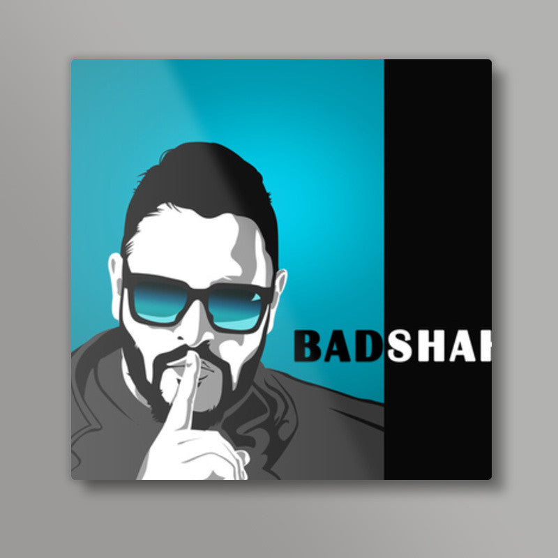 Badshah Vector Illustration Square Art Prints| Buy High-Quality Posters ...