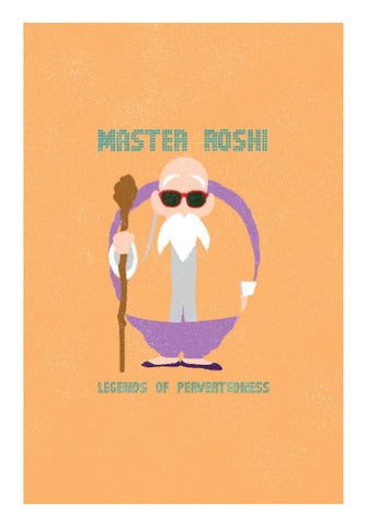 Master Roshi Dragon Ball Wall Art | Rishabh Bhargava| Buy High-Quality ...