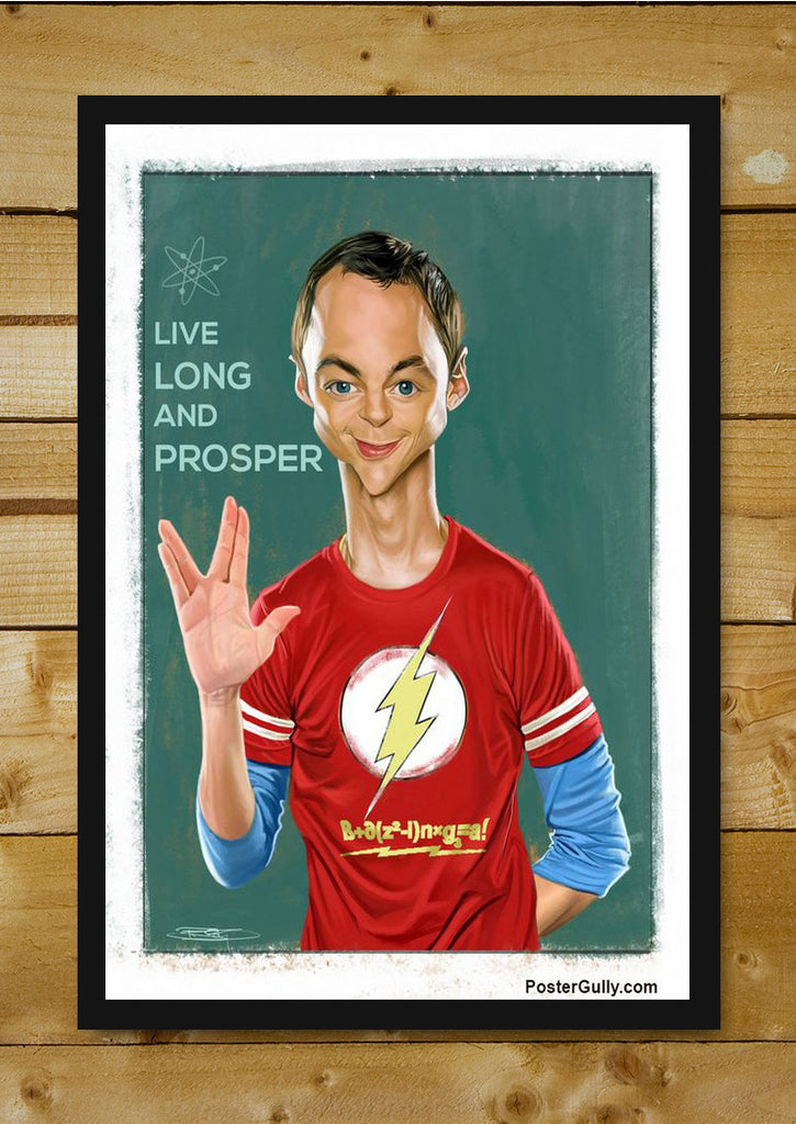 Sheldon Cooper Artwork| Buy High-Quality Posters and Framed Posters ...