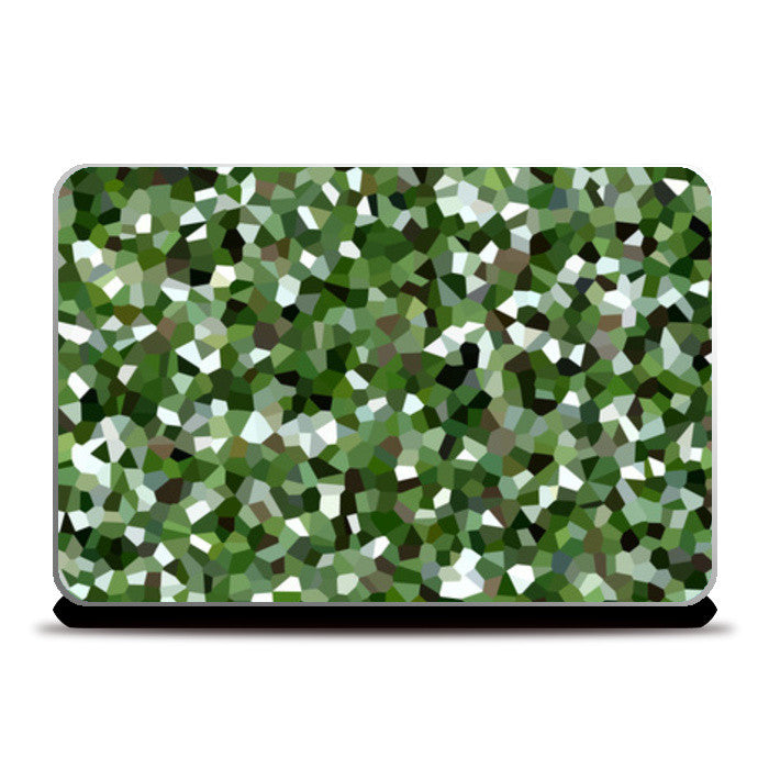 Modern Abstract Green Mosaic Design Laptop Skins – PosterGully
