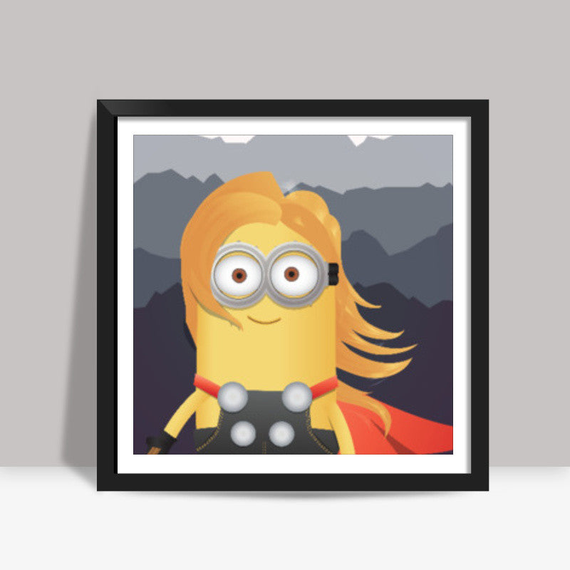 Minion Thor Square Art| Buy High-Quality Posters and Framed Posters ...