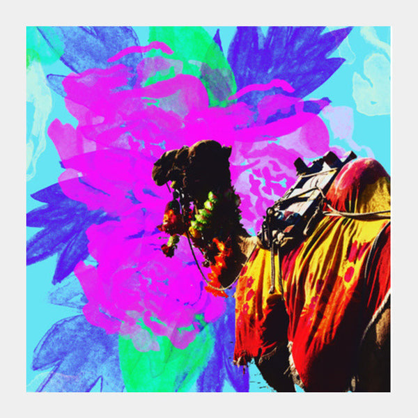 Indie Camel | Pop Art Square Art Prints – PosterGully