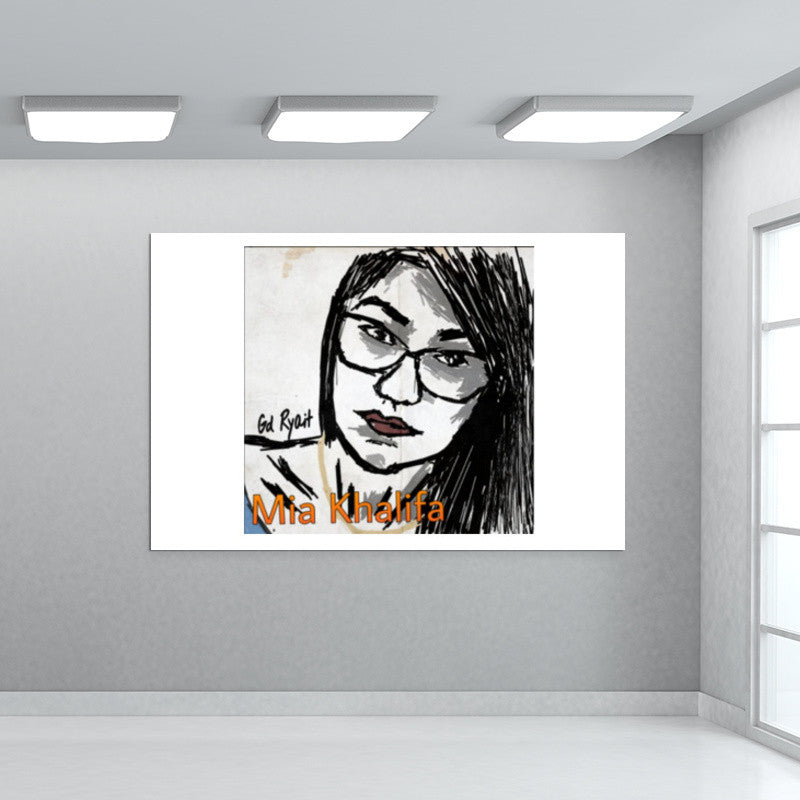 Mia Khalifa | Wall Art By Gd Ryait| Buy High-Quality Posters and Framed ...