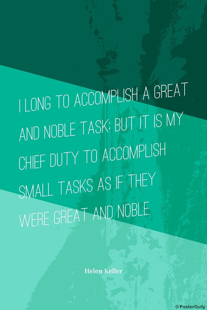 Completing Task | Helen Keller | Writer| Buy High-Quality Posters and ...