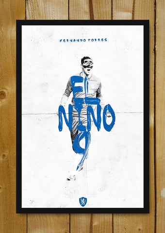 Fernando Torres Chelsea Minimal Football Art Glass Framed Poster| Buy ...