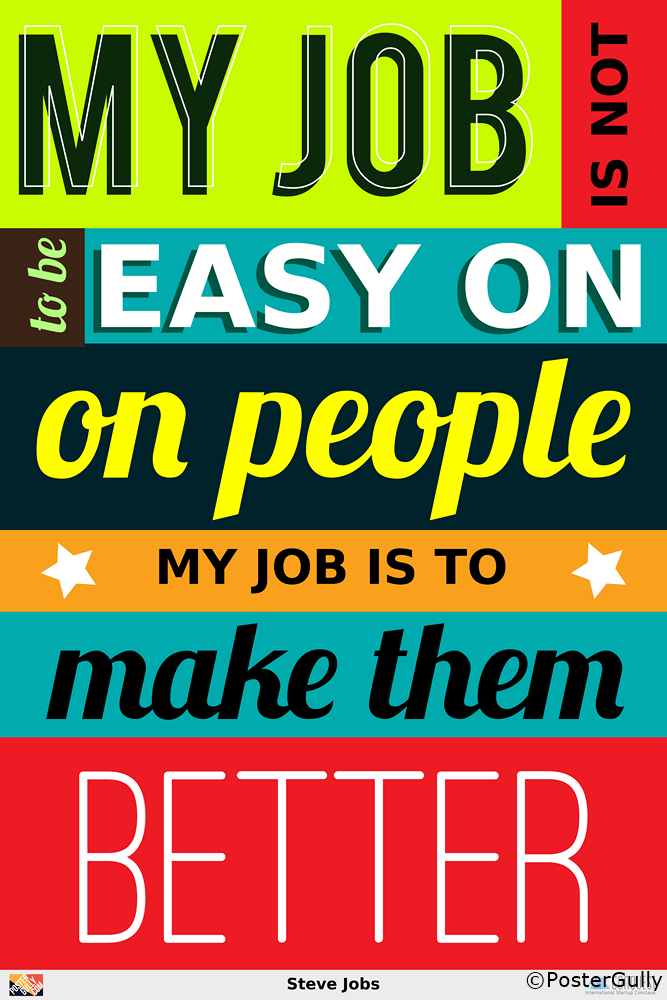 Make People Better | Steve Jobs| Buy High-Quality Posters and Framed ...