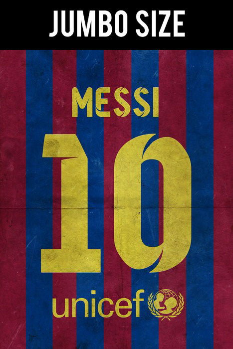 Messi No. 10 Minimal Football Poster | Jumbo Poster| Buy High-Quality ...