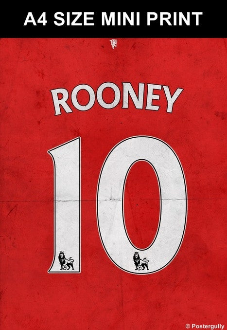 Rooney Manchester United Jersey Minimal | Mini Print| Buy High-Quality ...
