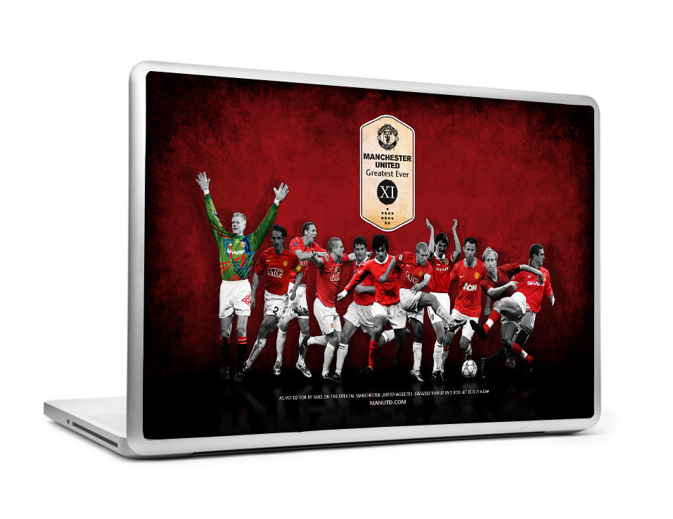 Manchester United Greatest 11 | Laptop Skin| Buy High-Quality Posters ...