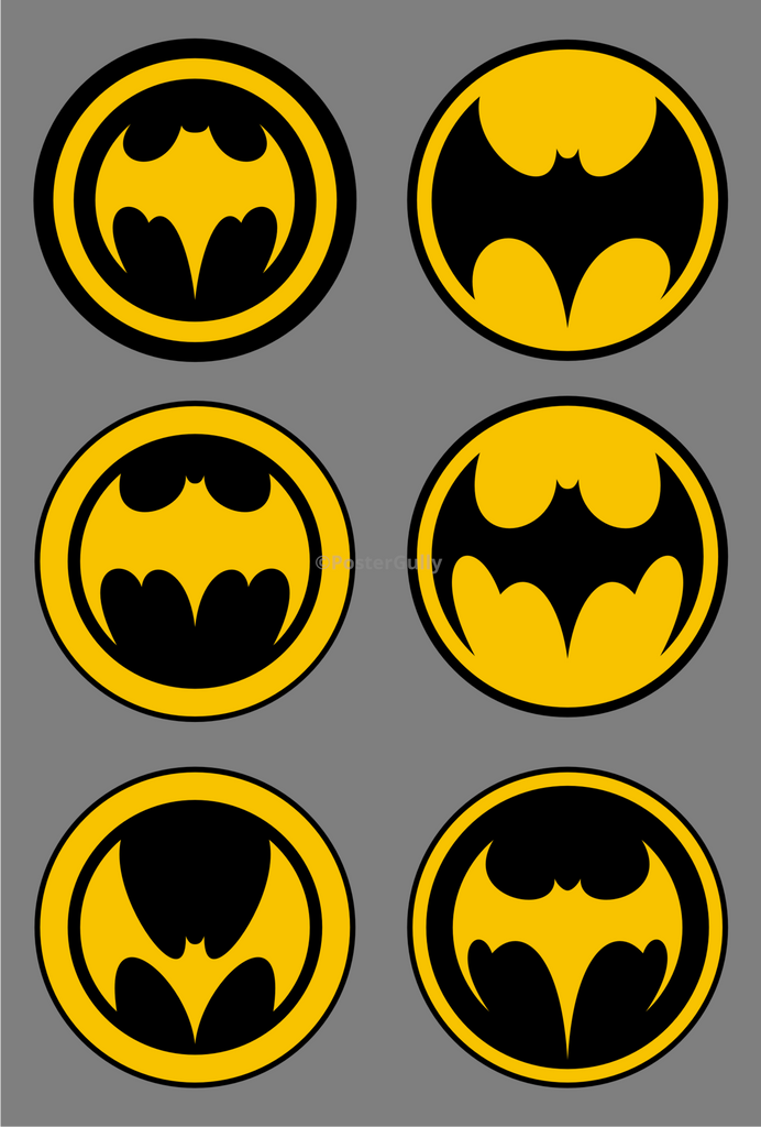 Batman | Evolution Of Logos| Buy High-Quality Posters and Framed ...