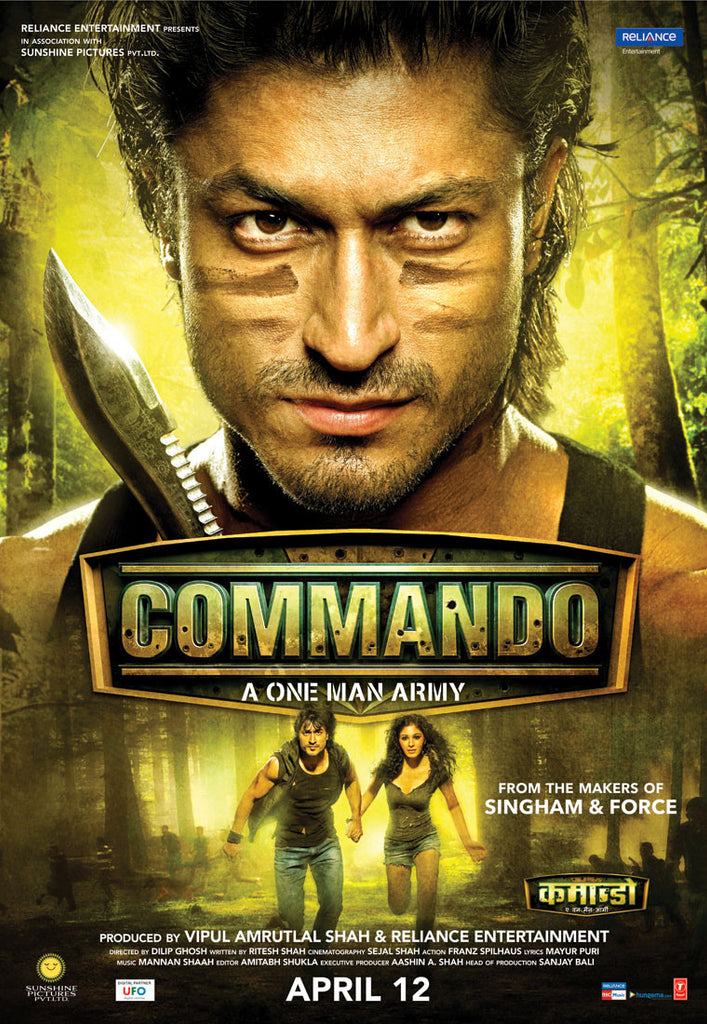 Commando Movie Poster 02| Buy High-Quality Posters and Framed Posters ...