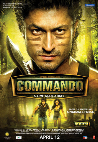 Commando Movie Poster 02| Buy High-Quality Posters and Framed Posters ...