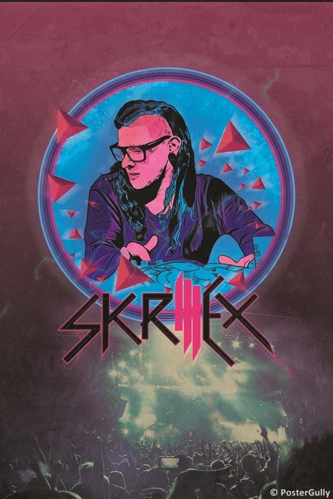 Skrillex Artwork| Buy High-Quality Posters and Framed Posters Online ...