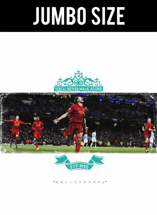 Steven Gerrard | Liverpool Minimal Art | Jumbo Poster| Buy High-Quality ...
