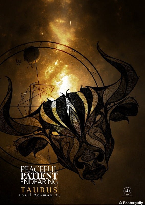 Taurus Sun Sign| Buy High-Quality Posters and Framed Posters Online ...