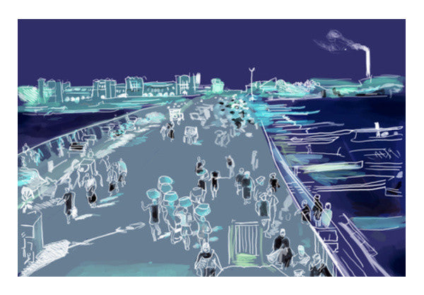 Old Howrah Bridge Wall Art – PosterGully